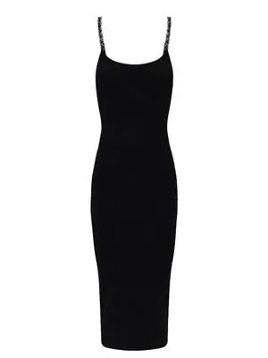 Michael Kors Stretch Knit Slim Fit Dress - Black