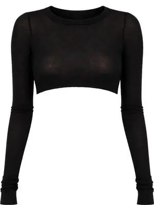 Rick Owens Long Sleeved Top - Black