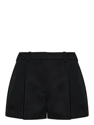 Givenchy Wool Pleated Shorts - Black