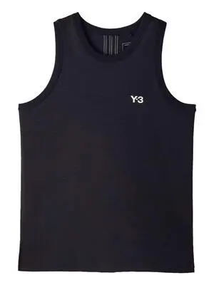Y3 Basketball Tank Top With Logo - Black