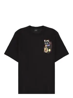Paul Smith T Shirt 'cat - Black