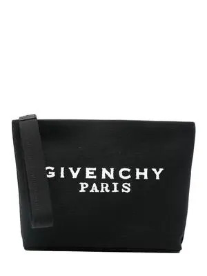 Givenchy Logo Cotton Pouch - Black