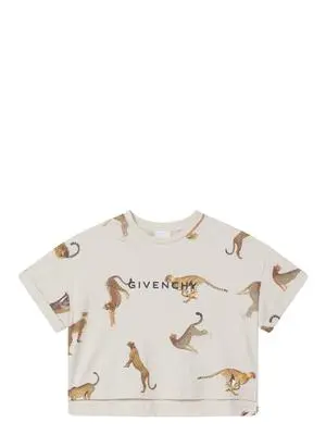 Givenchy Printed Crop T-shirt - Beige