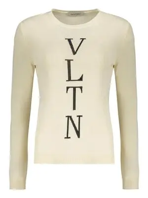 Valentino Garavani Garavani Logo Sweater - Beige