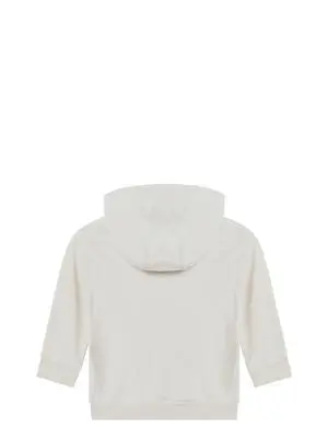 Givenchy Ribbed Cotton Blend Velour Hoodie - Beige