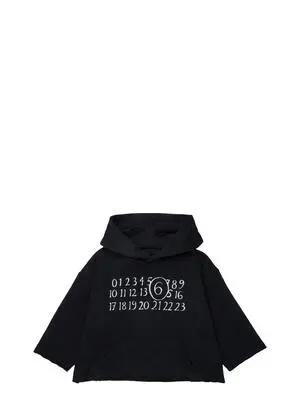MAISON MARGIELA Logo Cotton Sweatshirt - Black
