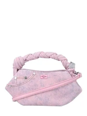 GANNI Denim Mini Bou Bag - Pink