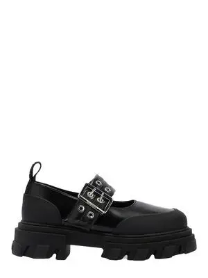 GANNI Cleated Ballerinas - Black