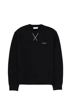 Givenchy Logo Cotton Sweatshirt - Black