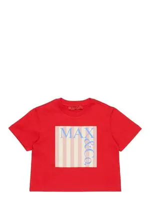 MAX&CO. T-shirt With Logo - Red