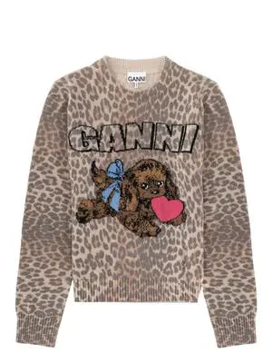 GANNI Graphic Print Shirt - Animalier