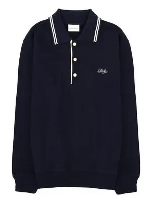 Drole De Monsieur Sweatshirt Polo - Blue