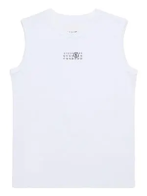 MAISON MARGIELA Tops With Logo - White