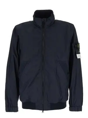 Stone Island Zipped Blouson Jacket - Blue