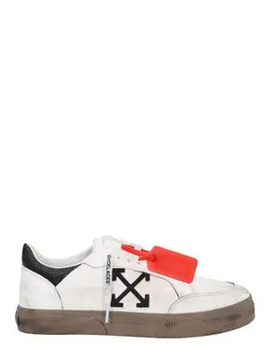 Off White Vulcanized Sneakers - Black