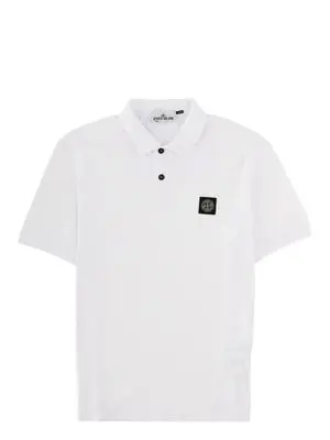 Stone Island Polo With Logo - White