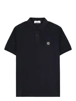 Stone Island Polo With Logo - Blue