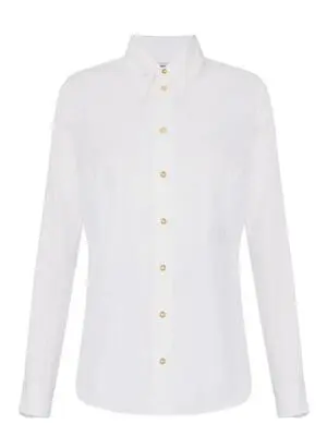 Elisabetta Franchi Double Collar Shirt - White