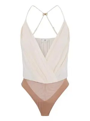 Elisabetta Franchi Georgette Bodysuit - Burro