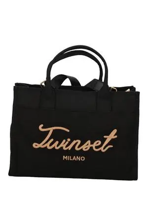Twin-set Fabric Tote - Black