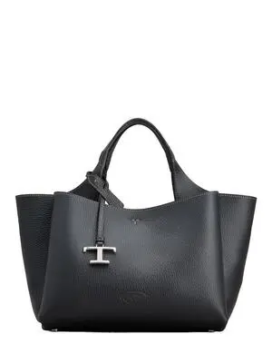TOD'S Mini Leather Tote - Black