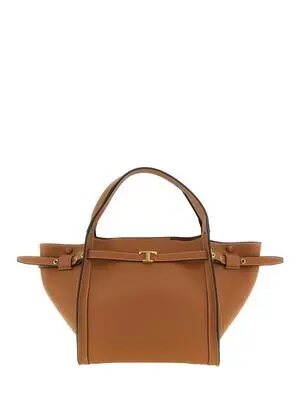 TOD'S Small 'tim' Shopping Bag - Brown