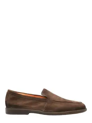 Santoni Malibu Suede Loafers - Brown