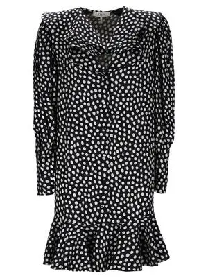 Chloé Mini Dress With Collar - Black
