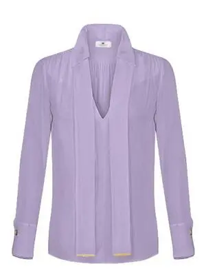 Elisabetta Franchi Sash Shirt - Lilac