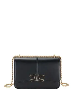 Elisabetta Franchi Bag With Logo Detail - Black