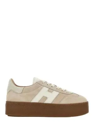 Hogan Suede Sneakers - Beige
