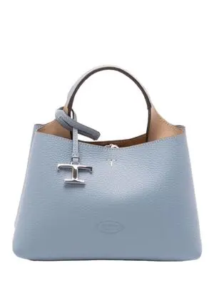 TOD'S Leather Micro Tote - Clear Blue