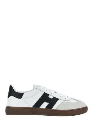 Hogan Leather And Suede Sneakers - White