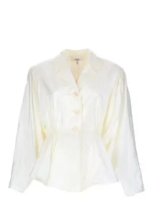 Chloé Silk-blend Top - Ivory