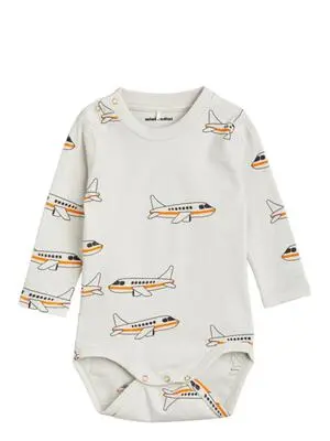 MINI RODINI Baby Body Allover Airplane - Multicolour