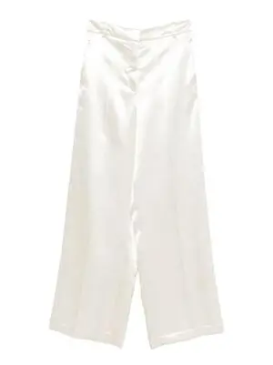 ALYSI Wide Leg Trousers - White