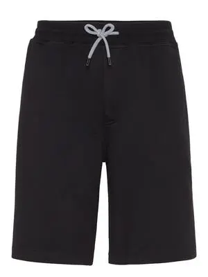 Brunello Cucinelli Cotton Blend Shorts - Black