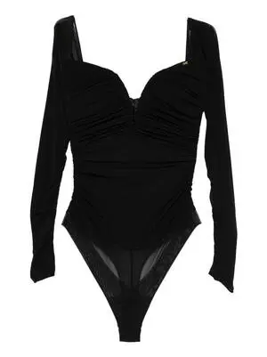 Elisabetta Franchi Off-shoulder Bodysuit - Black