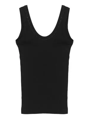 Brunello Cucinelli Cotton Tank Top - Black