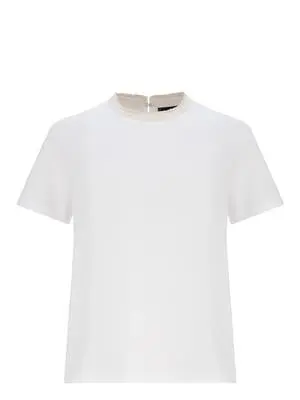 Fabiana Filippi T-shirt With Metallic Thread - White