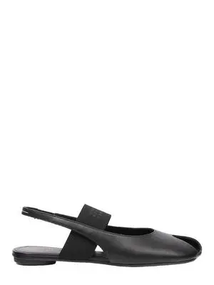 MAISON MARGIELA Leather Slingback Ballerinas - Black