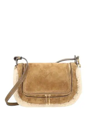 ANYA HINDMARCH Vere Shearling Bag - Brown