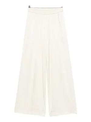 FORTE_FORTE Silk Satin Pants - White