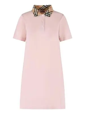 Burberry Iris Cotton Polo Shirt - Pink
