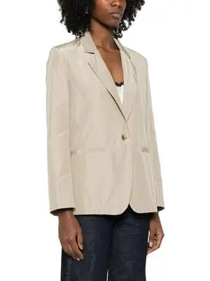FORTE_FORTE Single-breasted Jacket - Beige