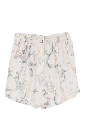 FORTE_FORTE Printed Shorts - Powder
