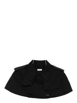 Burberry Cotton Trench Cape - Black