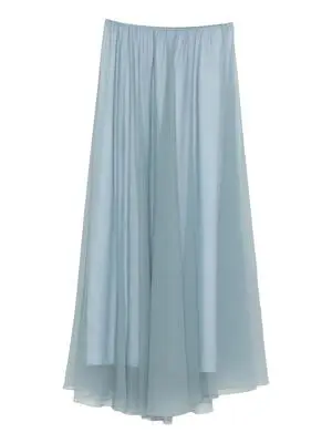 FORTE_FORTE Chiffon Long Skirt - Grey