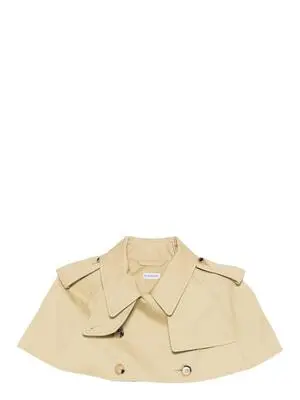 Burberry Cotton Trench Cape - Kaki