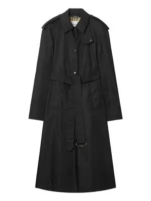 Burberry Nylon Trench Coat - Black